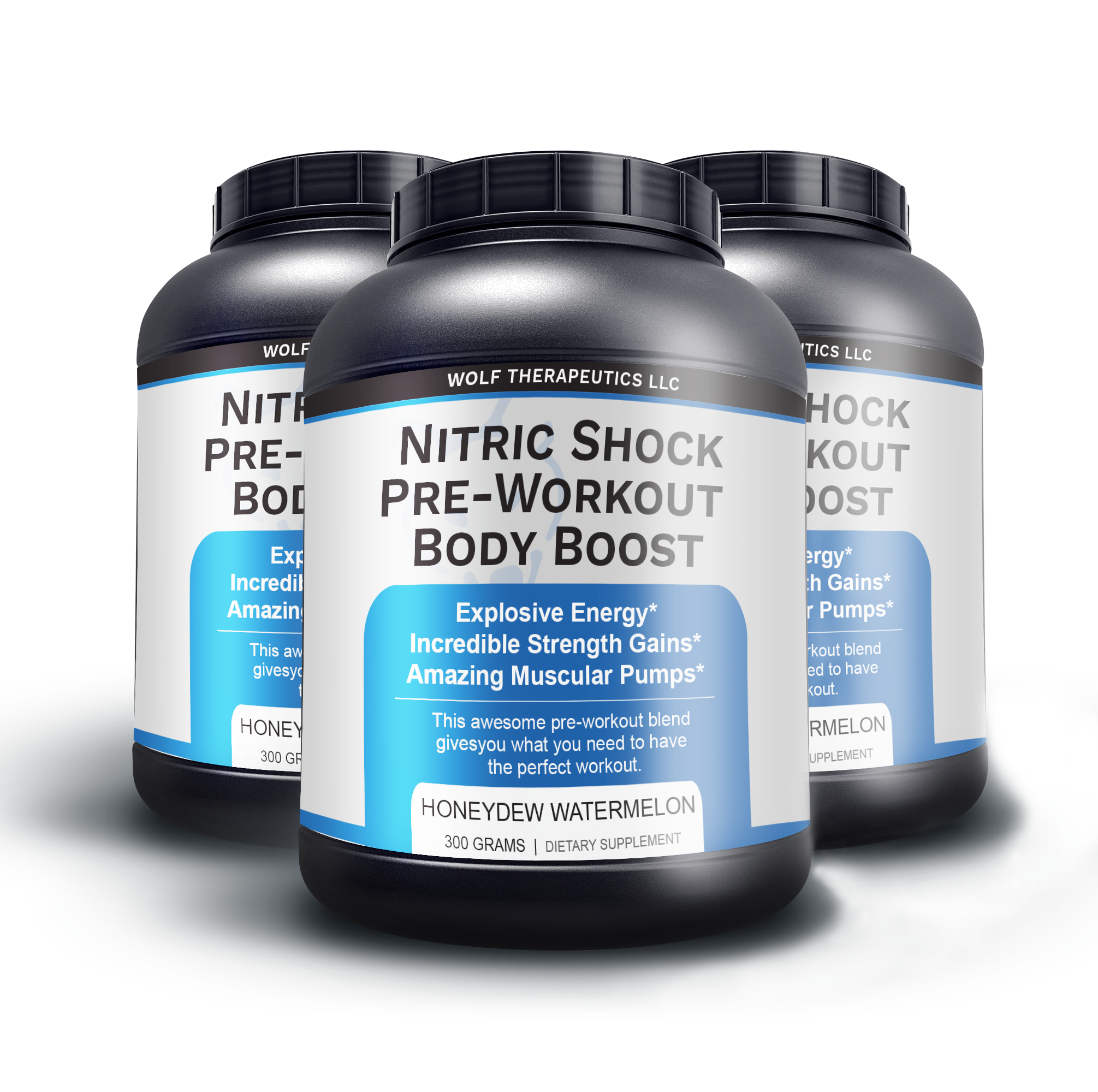 Nitric Shock Pre-Workout Body Boost: Honeydew Watermelon – DrDeanWolf